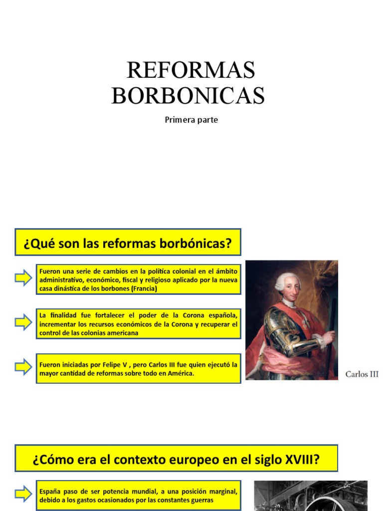 Reformas Borbonicas | PDF | Imperio español | Perú
