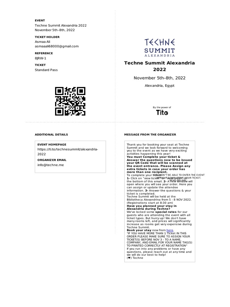 Techne Summit 2022: Attendee Guide | PDF | Internet | Telecommunications