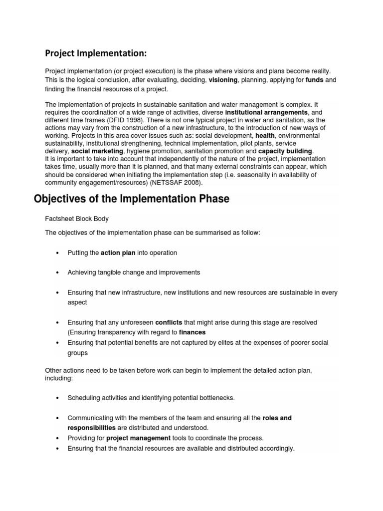 UNIT - 4 Project Implementation | PDF | Project Management | Procurement