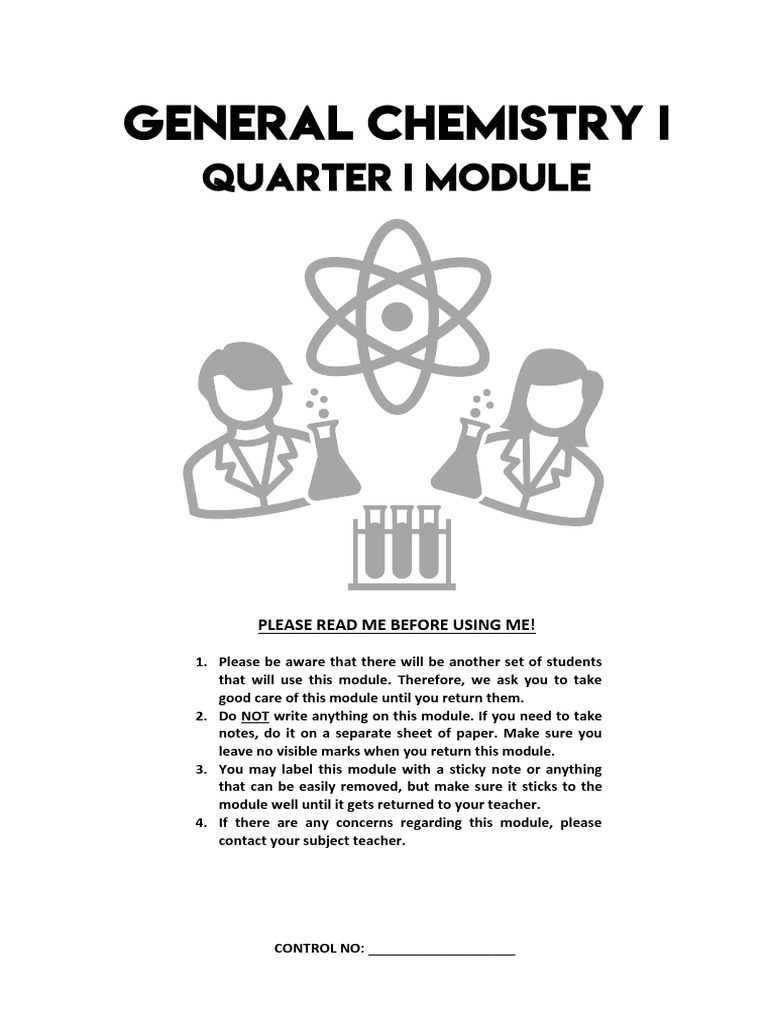 General Chemistry I Quarter 1 Modules | Download Free PDF | Ion ...