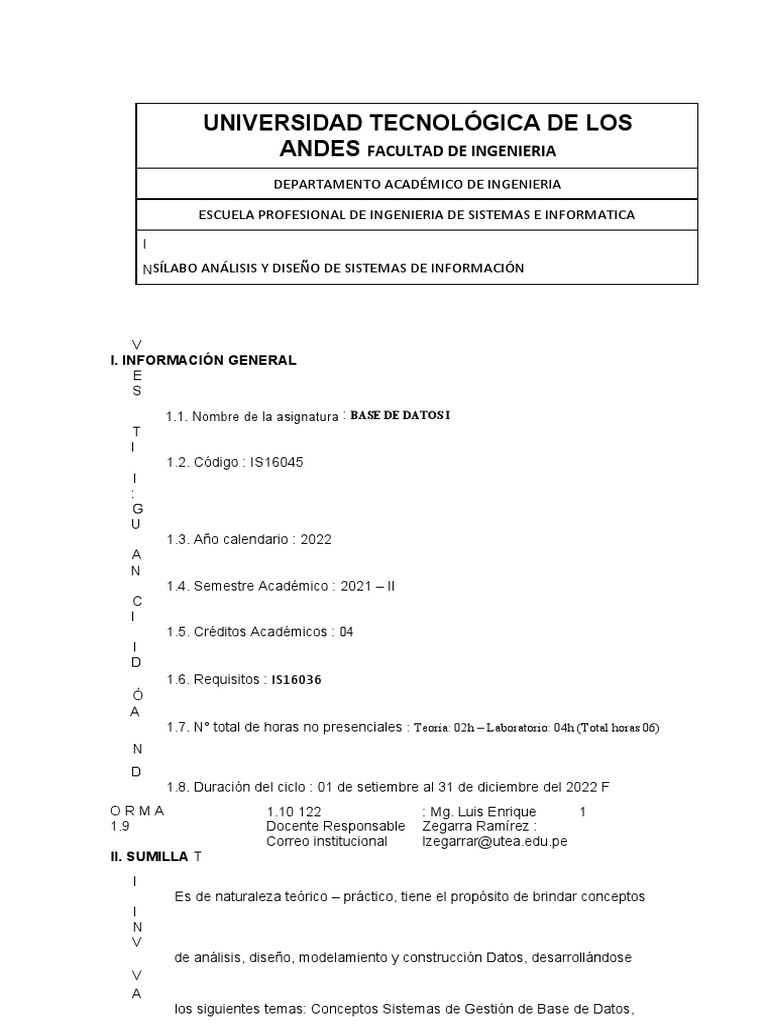 BD1-Fundamentos | PDF | SQL | Bases de datos