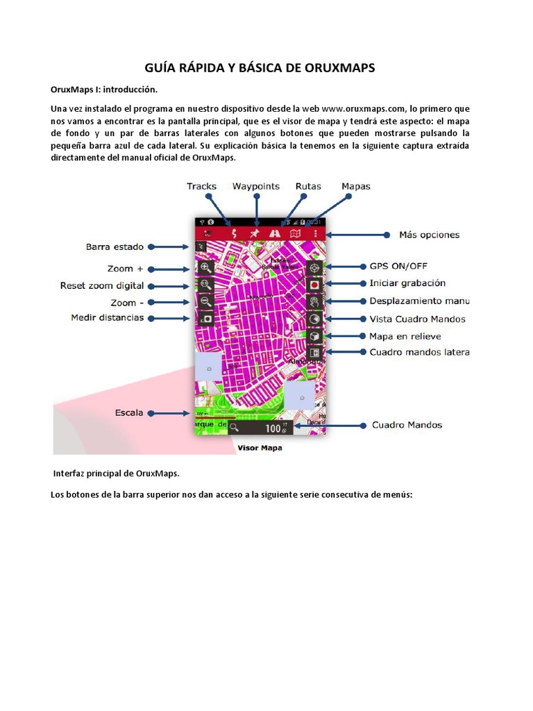 Guía Básica de OruxMaps: Mapas y Waypoints | PDF | Archivo de computadora | Sistema de ...