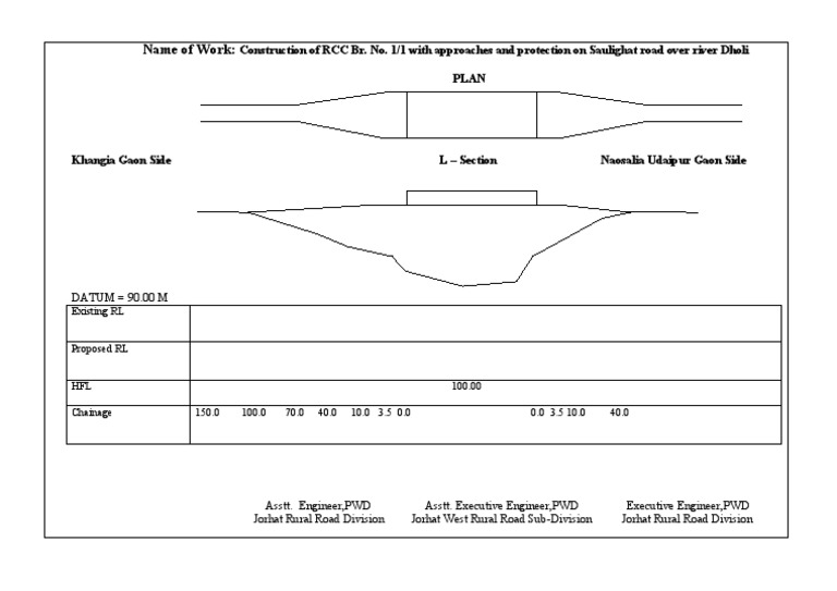Plan and L - Section | PDF