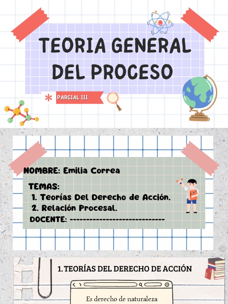 Teorías Del Derecho de Acción y Relación Procesal | PDF | Ley procesal ...