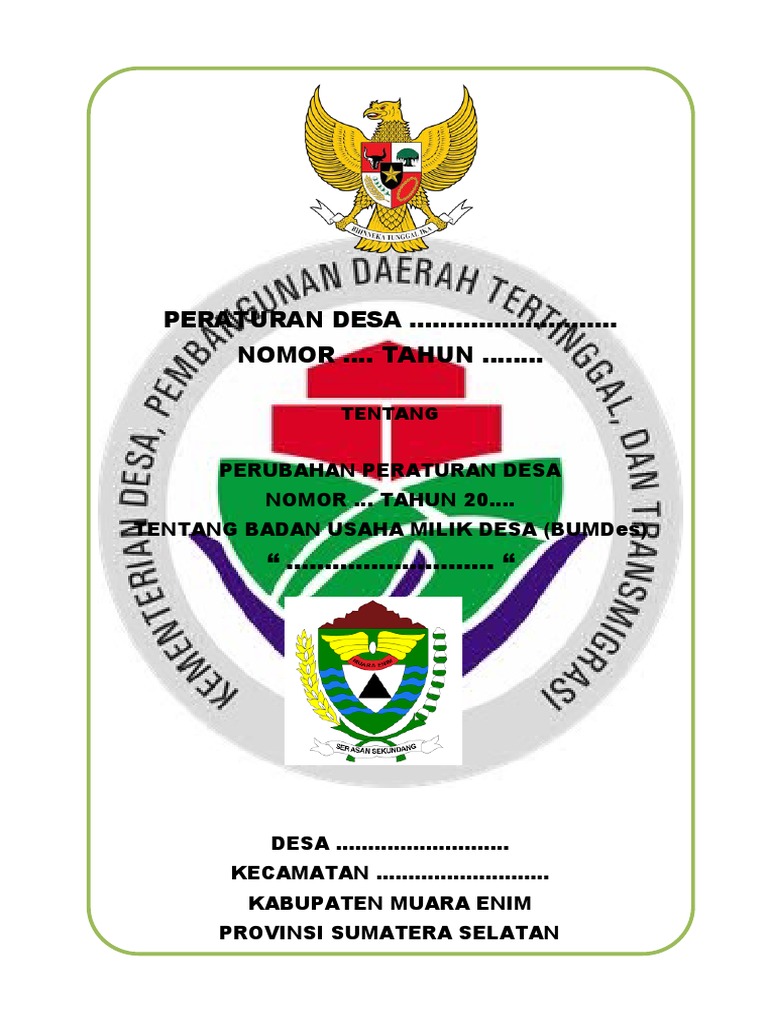 2.perdes Perubahan Pendirian Bumdes | PDF