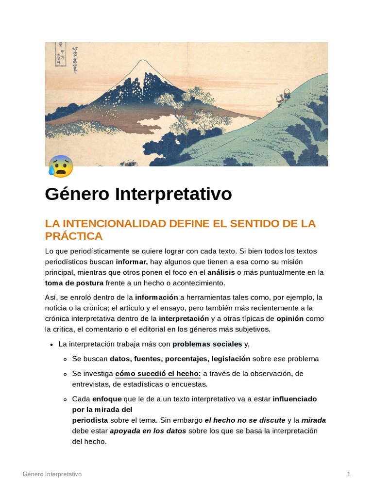Género Interpretativo | PDF | Información | Periodismo
