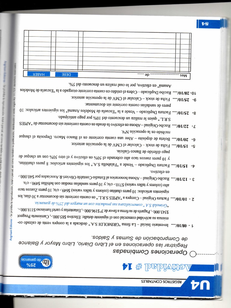 Trabajo Practico Libro de Sic 1 Nro 14 | PDF