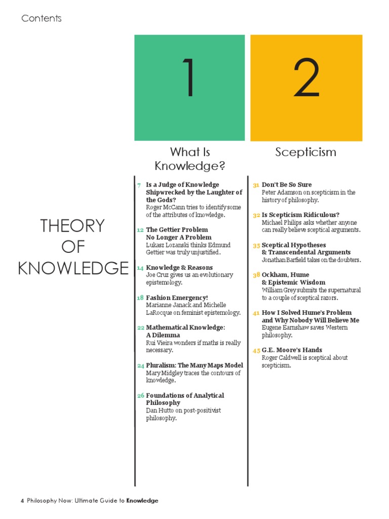 Ultimate Guide to Epistemology | PDF | Knowledge | Epistemology