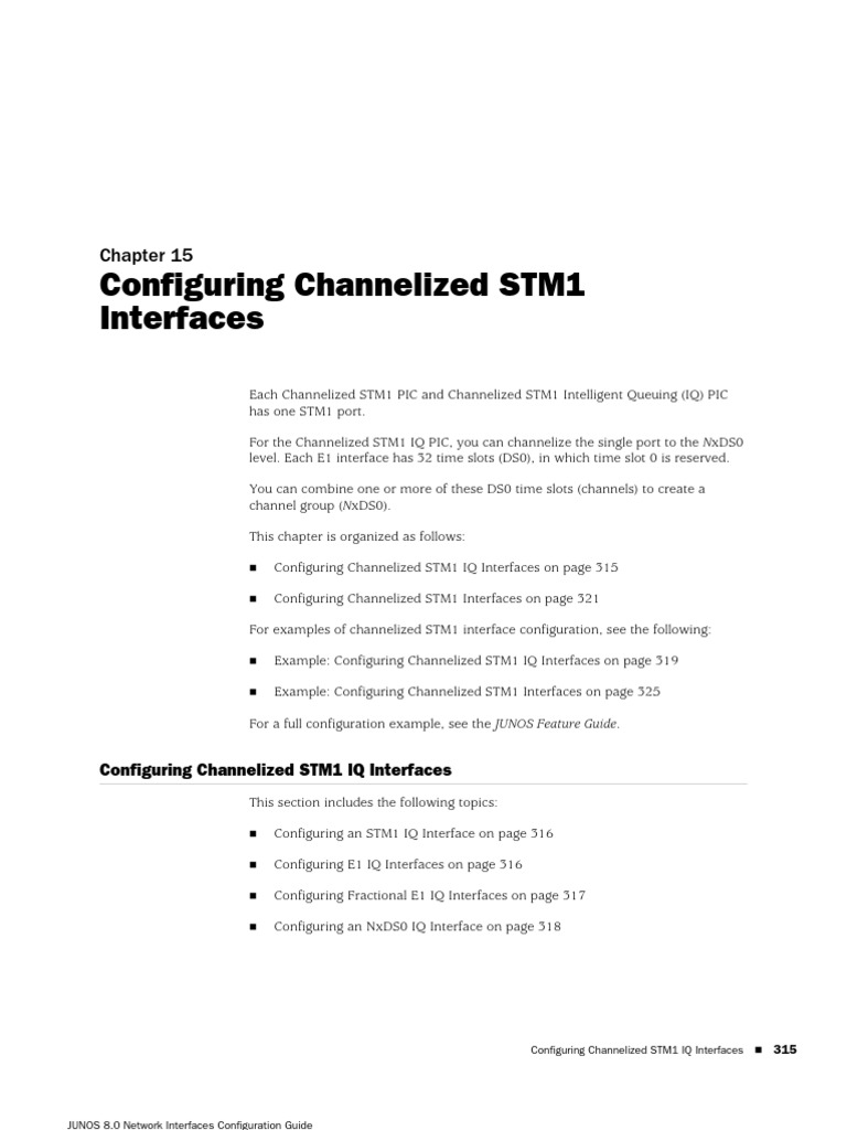 Interfaces Channelized Stm1 | PDF | Computer Networking ...