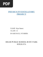 Hollow Prism Class 12 Physics Investigatory Project | PDF | Prism ...