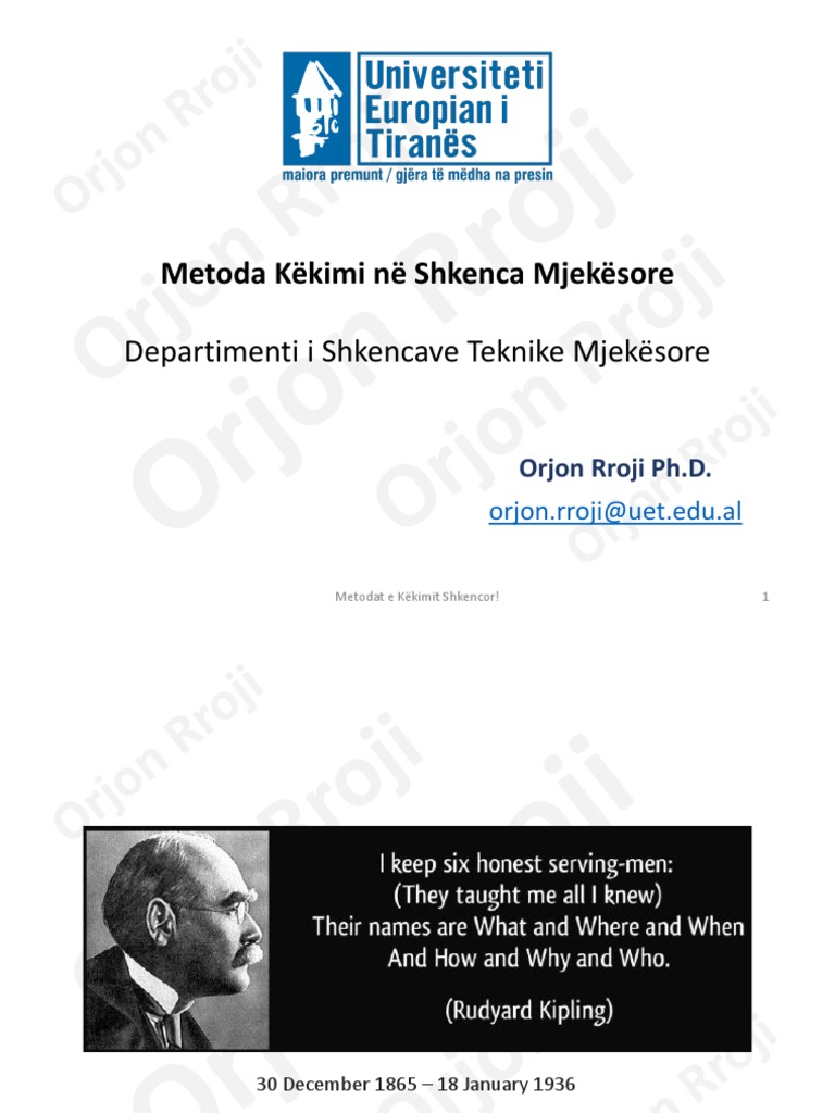 T2. Kërkimi Shkencor - MKSH - Orjon Rroji | PDF