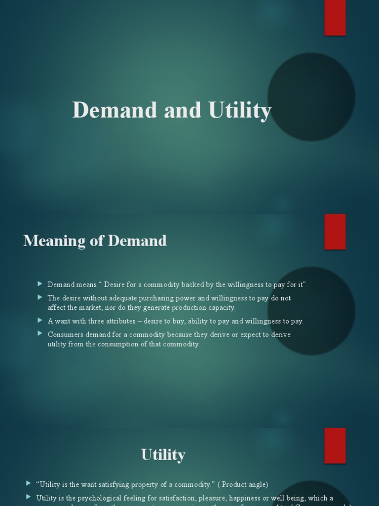 Utility and Consumers Equilibrium | PDF | Utility | Economic Theories