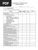 OSTOMY Care checklist | PDF