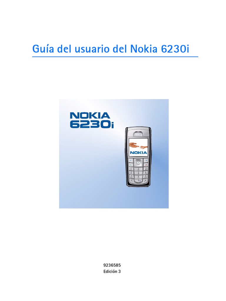 Manual Telefono Nokia 6230i Guía Del Usuario | PDF | Teléfonos móviles ...