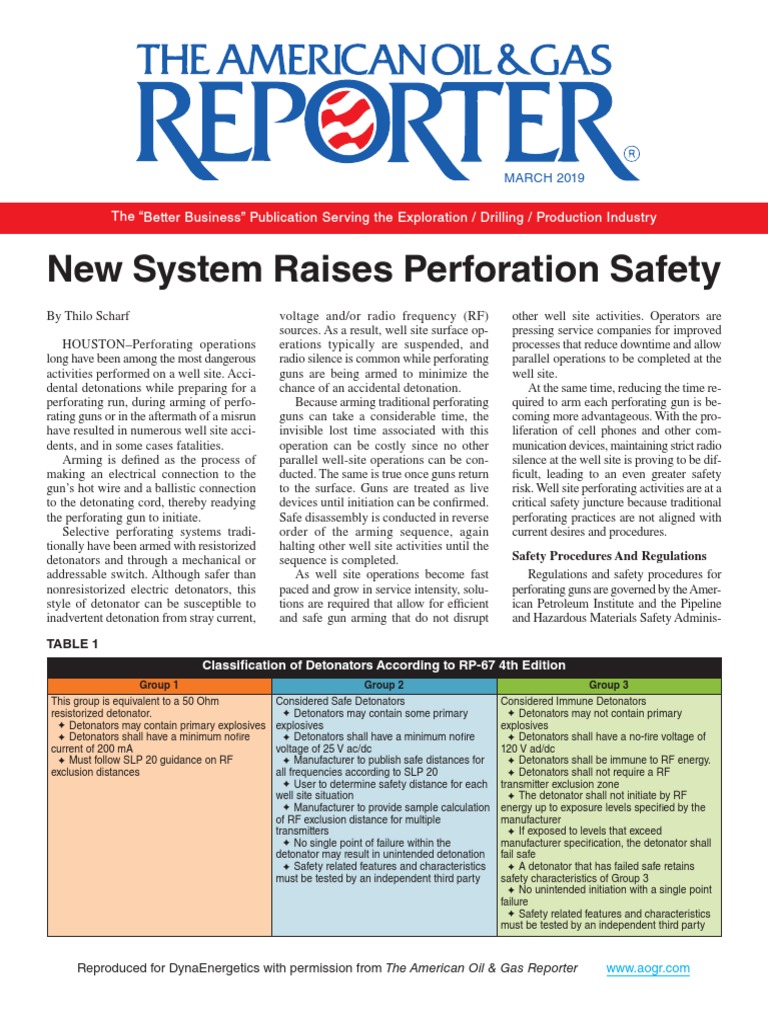 0319 DynaEnergetics Eprint | PDF | Radio | Transmitter