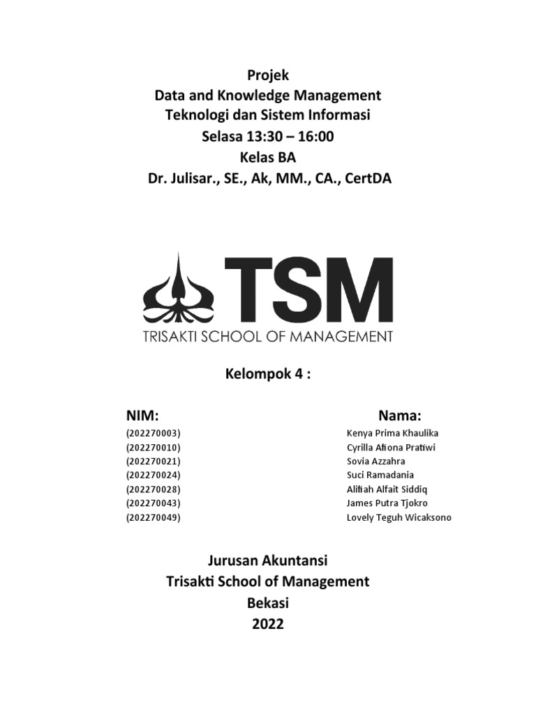 Makalah Projek Tsi Terbaru Salinan | PDF Makalah Projek Tsi Terbaru Salinan | PDF