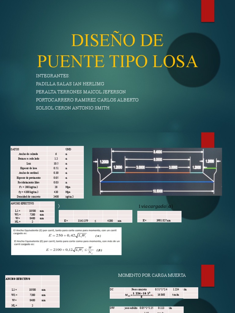 Diseño De Puente Tipo Losa Pdf
