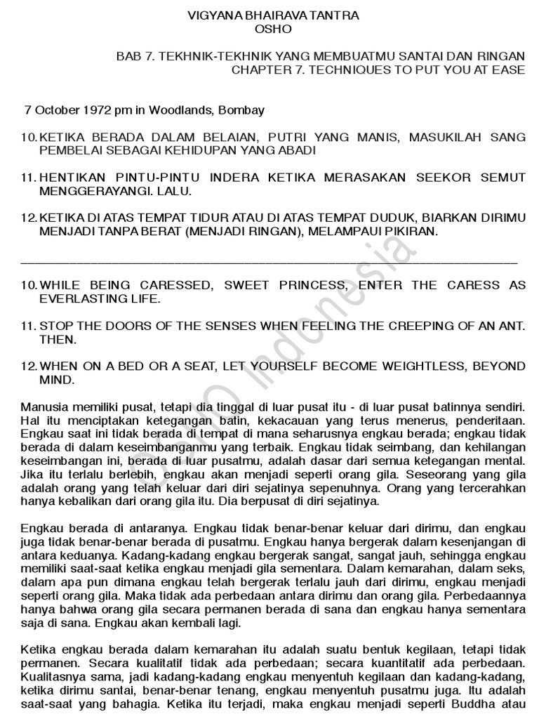 Osho VBT 7 | PDF | Filsafat | Pengembangan Diri