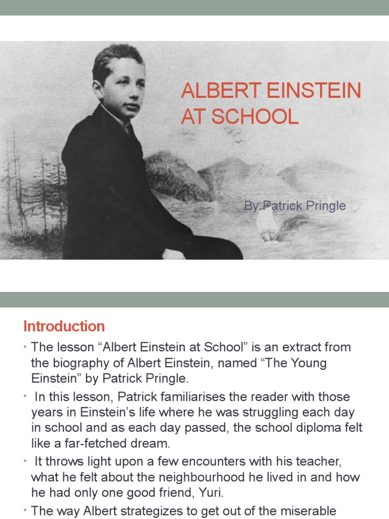 Albert Einstein at School: by Patrick Pringle | PDF | Albert Einstein | Cognitive Science