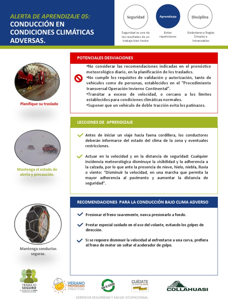 Conducción en Condiciones Climáticas Adversas | PDF | Clima | Ciencias ...