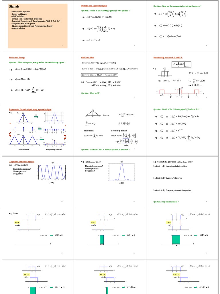 t01 P | PDF | Spectral Density | Mathematical Analysis