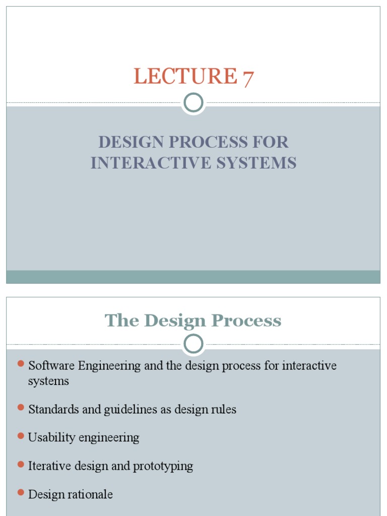 Designing Interactive Systems: An Overview of the Iterative Design Process, Usability Techniques ...