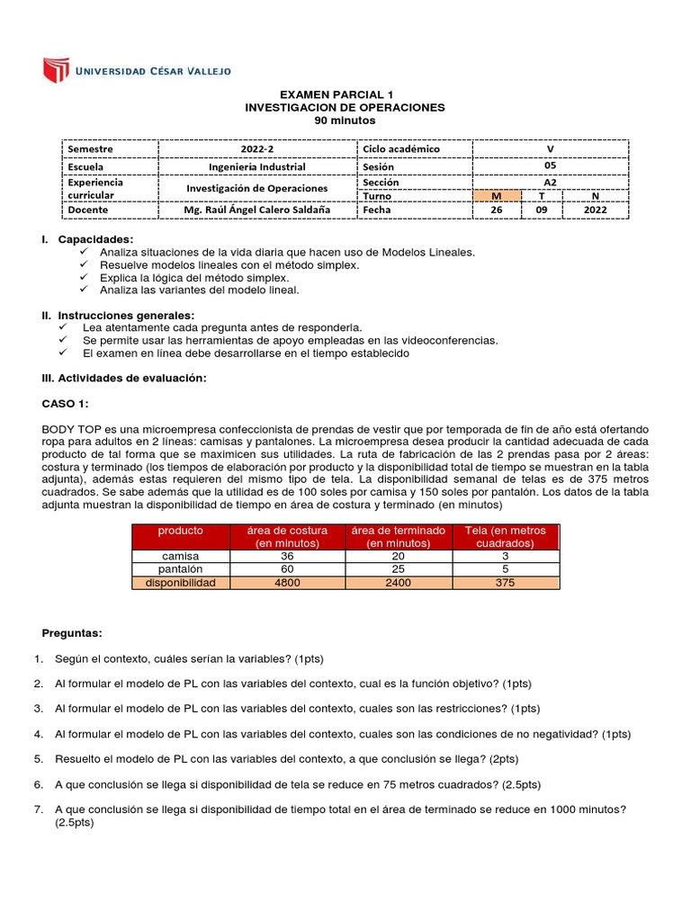 Ep1 Invope A2 2022 2 | PDF | Prueba (evaluación)