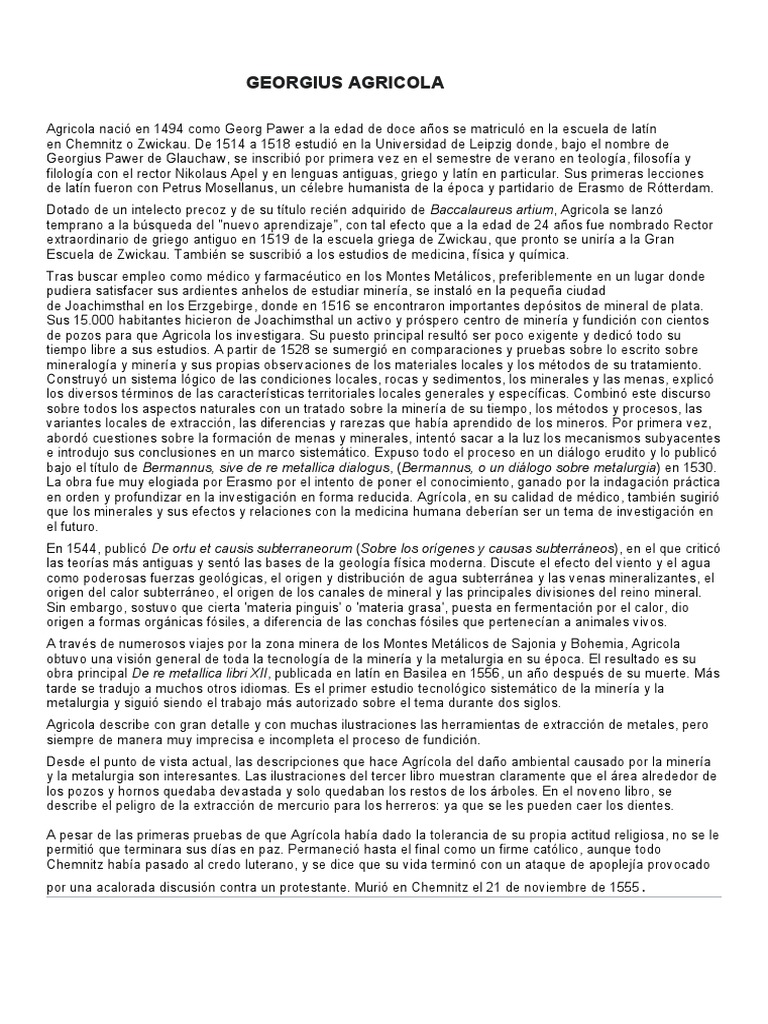 Georgius Agricola Pdf