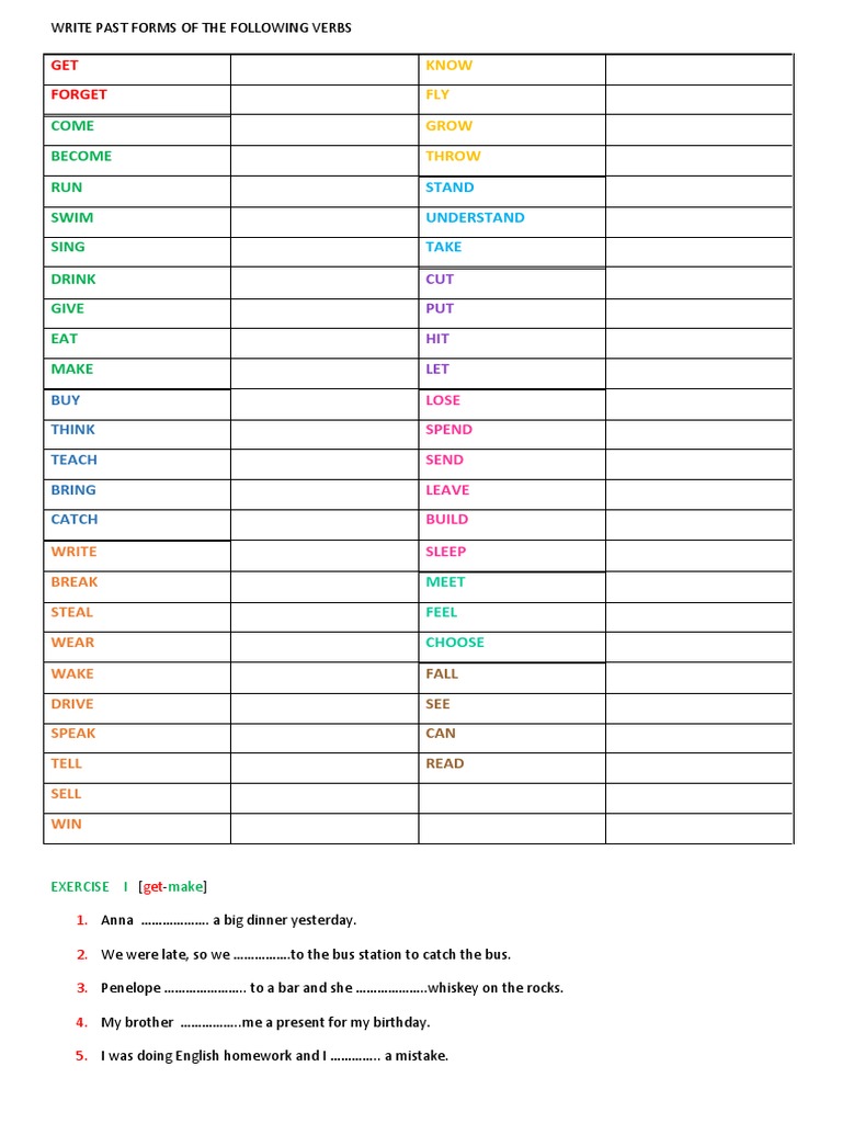 UNIT 2 Past Forms SPEAKING QS | PDF