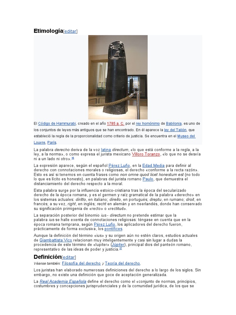 Etimología Del Derecho | PDF | Ciencias Políticas | Justicia