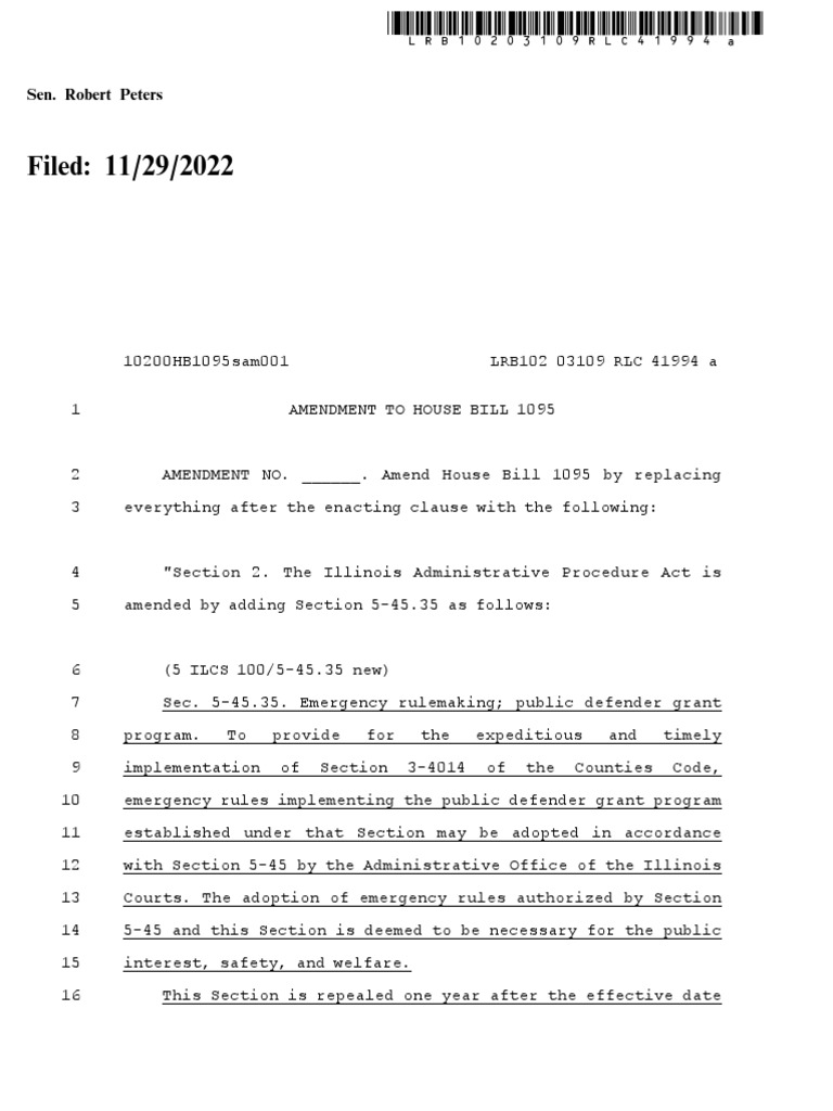 HB1095 Sam001 113022 | PDF | Arrest | Criminal Record
