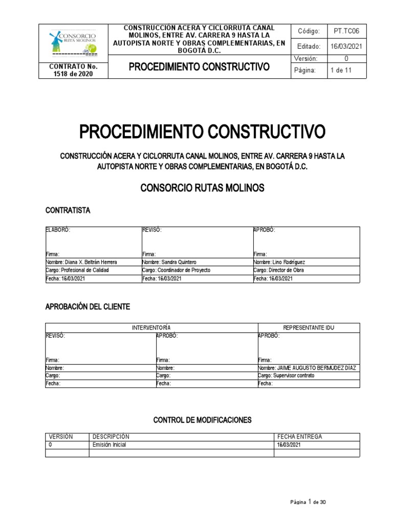 Procedimiento Constructivo | PDF | Tecnología