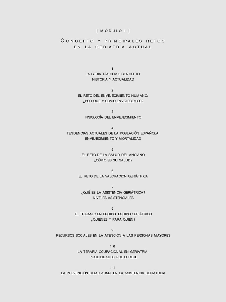 Retos y Avances en Geriatría Actual | PDF