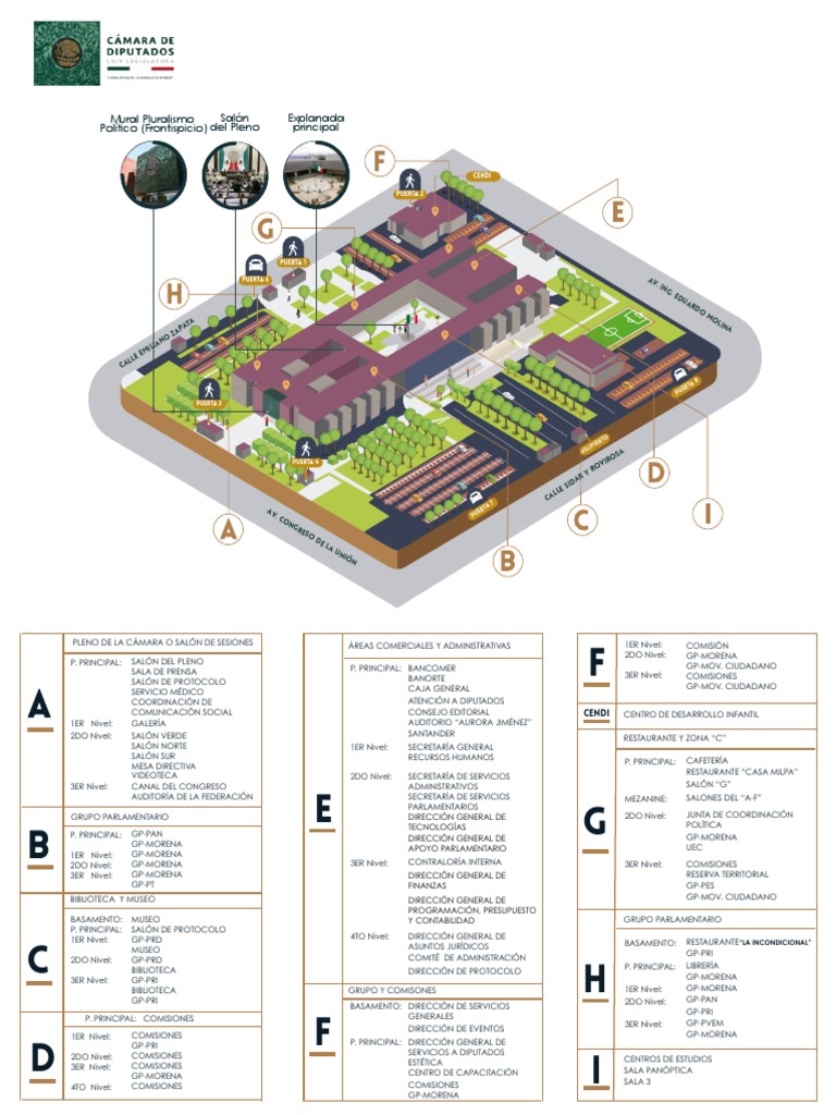 Mapa Camara de Diputados | PDF | México | Gobierno