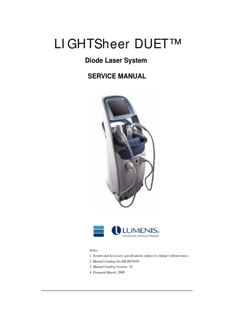LightSheer DuetServManRevA-3Mar09-LATEST | PDF | Power Supply ...