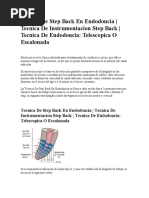 Técnica Crown Down en Endodoncia | PDF | Naturaleza