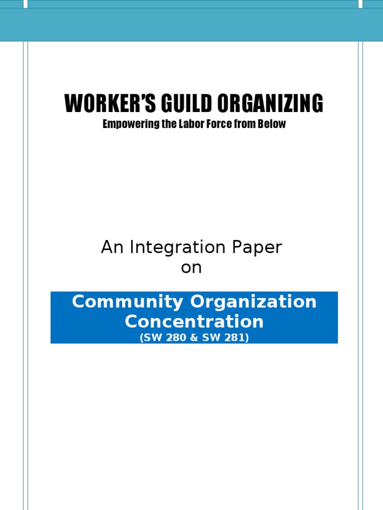 Integration Paper SW280 & SW281 | Social Enterprise | Unemployment