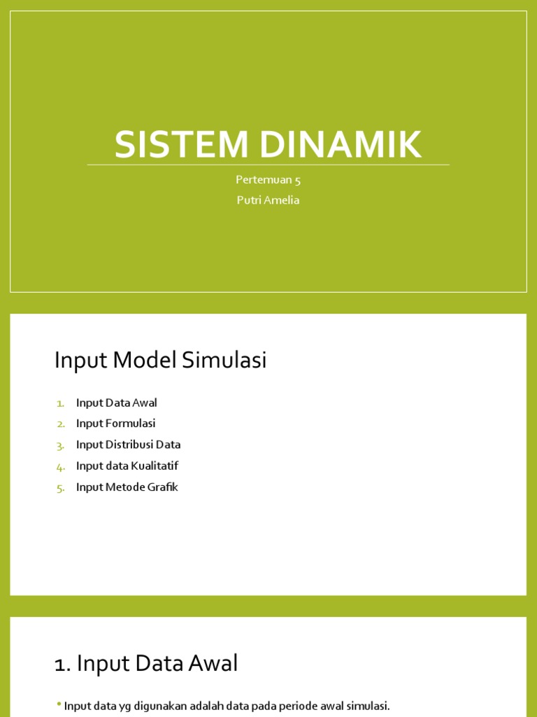 P4 - Sistem Dinamik - Stock Flow 2 Formula | PDF