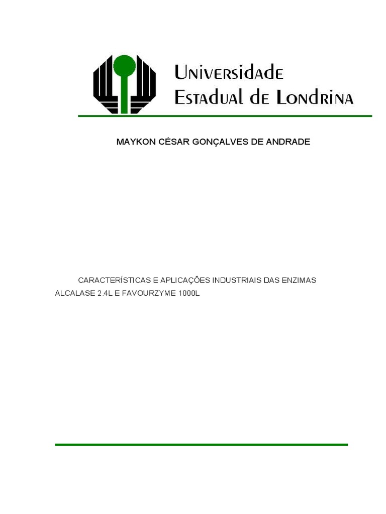 Características de Alcalase e Flavourzyme | PDF | Enzima | Protease