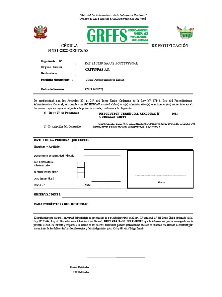 Cedula de Notificacion - e | PDF | Gobierno | Justicia