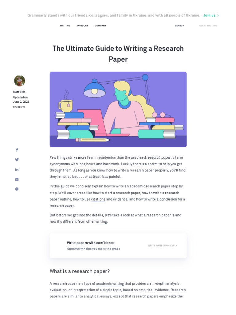 How To Write A Research Paper - A Step-By-Step Guide - Grammarly Blog ...