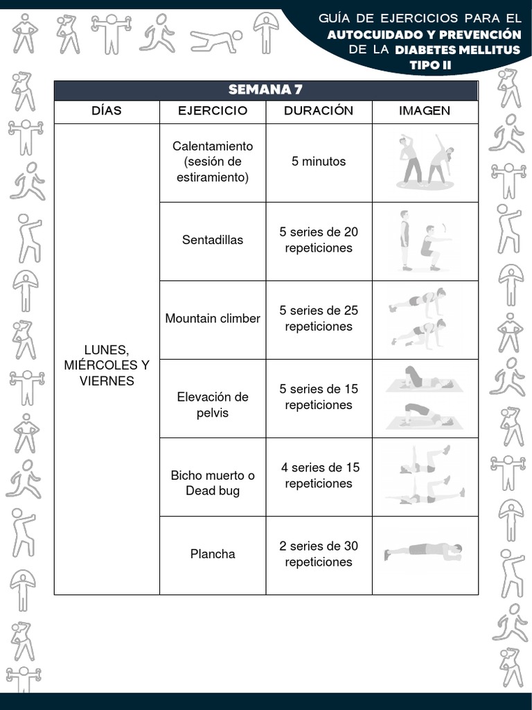 Guía de Ejercicios Semanal | PDF