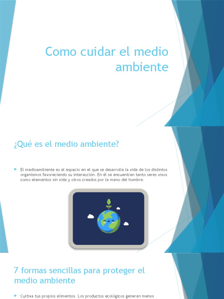 Como Cuidar El Medio Ambiente | PDF