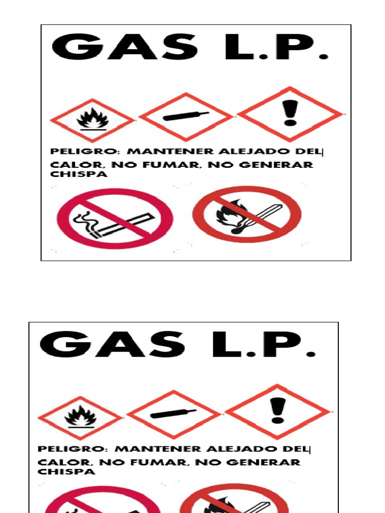 Pictograma Gas LP Carta | PDF