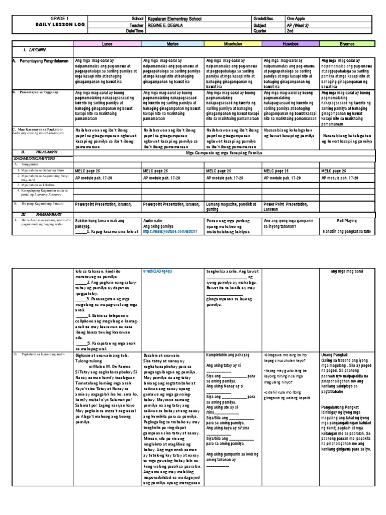 Ap1-Dll Q2 Week 3 | PDF
