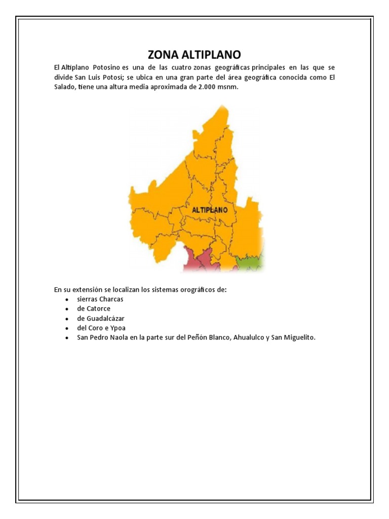 Zona Altiplano San Luis Potosi | PDF | café | Alimentos