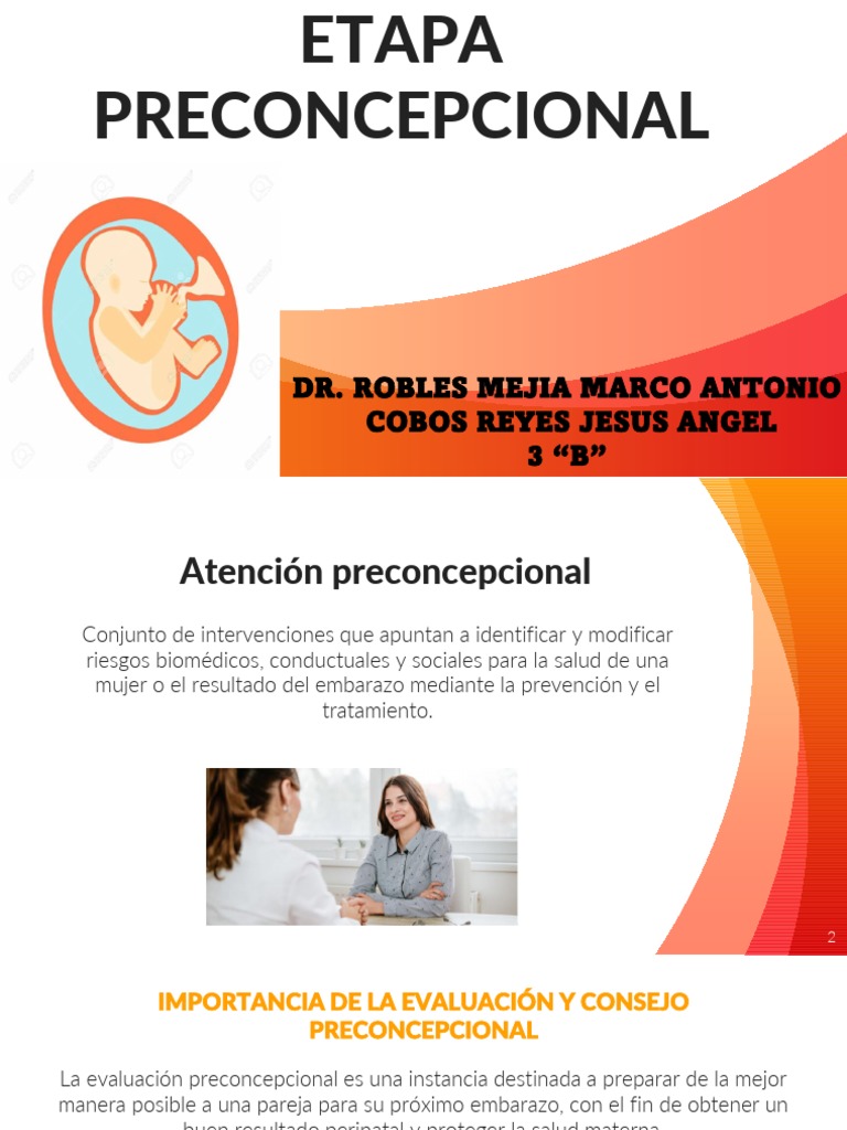 Etapa Preconcepcional | PDF | El embarazo | Salud maternal