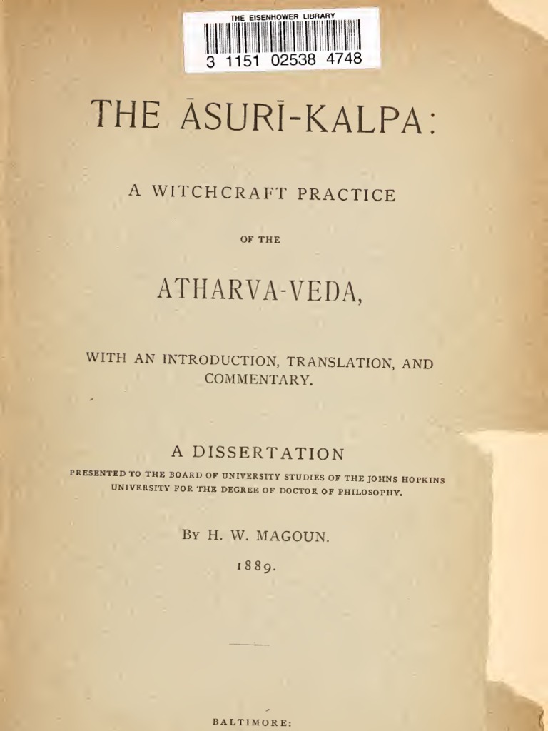 Asurikalpa - Atharva Veda | PDF | Vedas | Mantra
