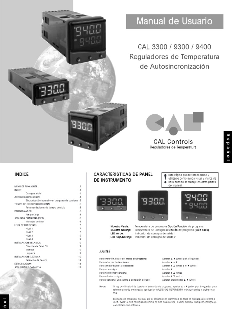 Users Manual (Spanish) - Cal 3200 | PDF