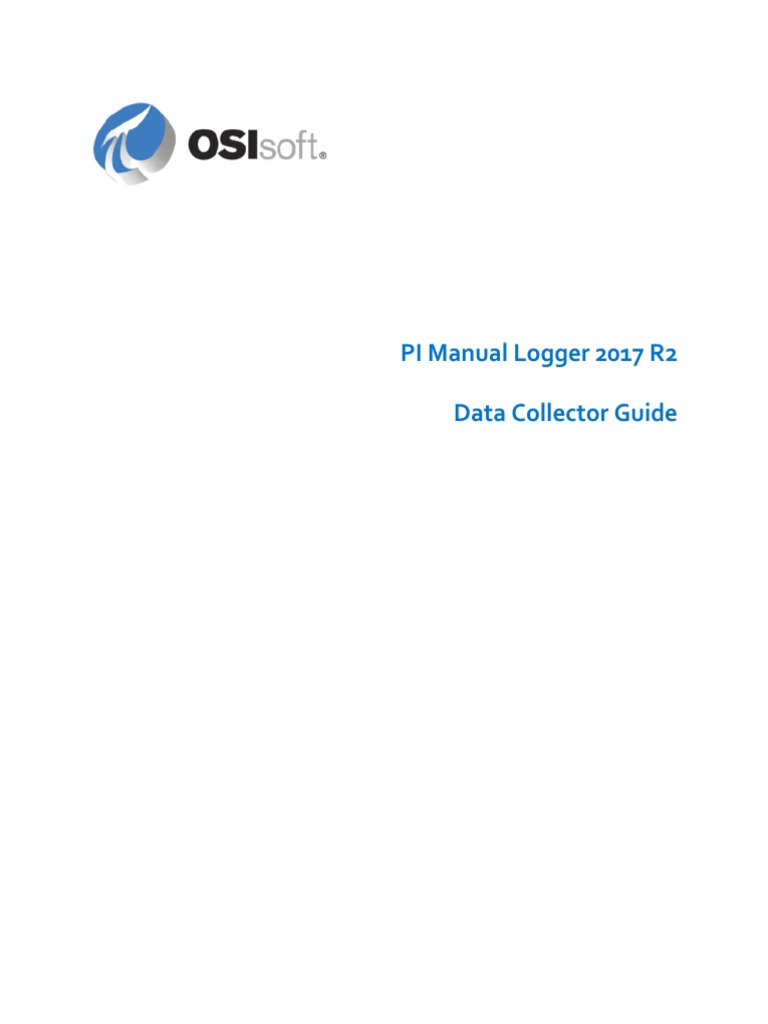 PI Manual Logger 2017 R2 Data Collector Guide en | PDF | Microsoft ...